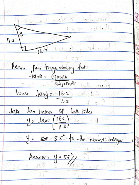 solved calculate the size of angle y give your answer in degrees to