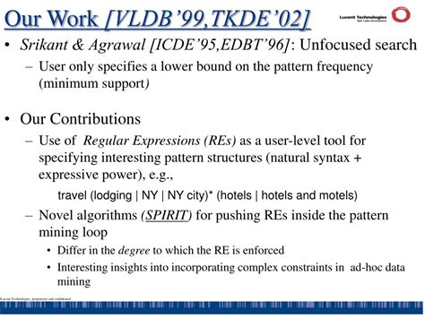 Ppt Constraint Based Model Mining Algorithms And Applications