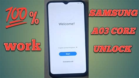 Samsung A03 Core Frp Unlock Without Pc Youtube