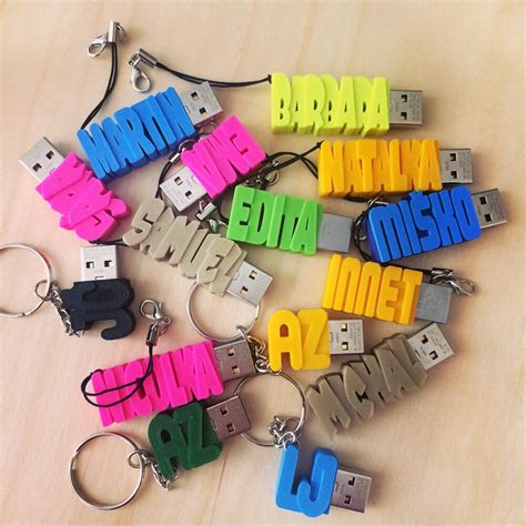 Personalized Usb Flash Drive With Custom Name D Printed Etsy