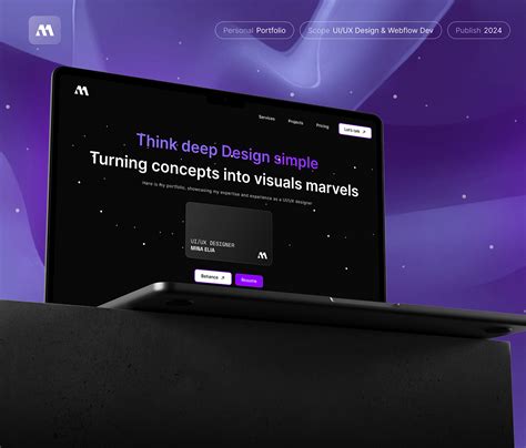 Personal Portfolio Ui Ux Landing Page Website Design Behance