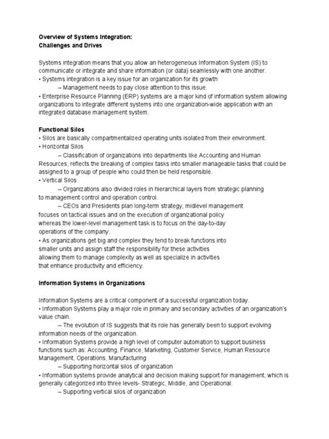 Overcoming Information Silos The Role Of Systems Integration In