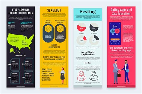Sex Education Vertical Infographic Templates Diagrams For Powerpoint Illustrator Keynote