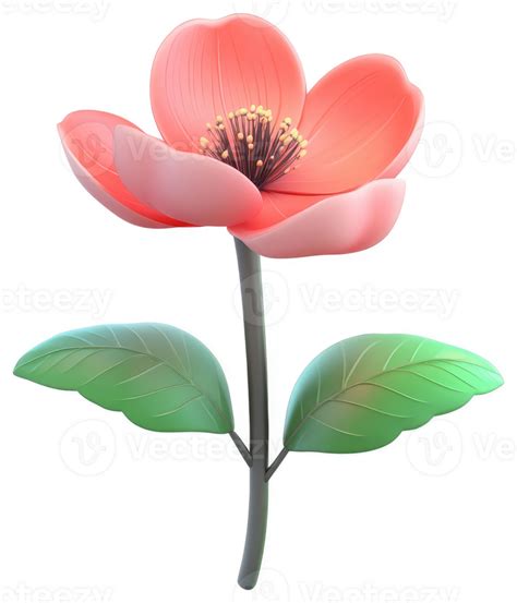 A Vibrant Three Dimensional Coral Flower 60692487 Png