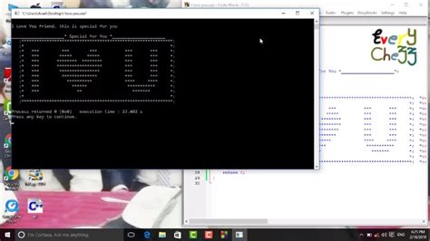 I Love ️ You Coding In C By Everychezz Youtube