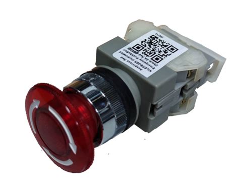 Illuminated Latching Emergency Stop Push Button 25mm Illuminated Twist To Unlock Emergency Push Illuminated Latching Emergency Stop Push Button 25mm Illuminated Twist To Unlock Emergency Push