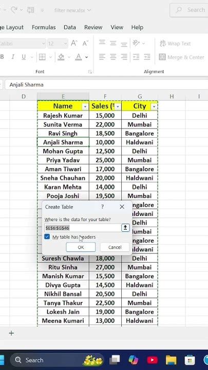 data filter using slicer in excel exceltricks exceltips excel