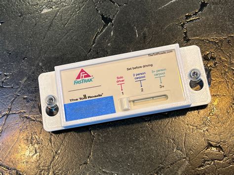 Tollroads Fastrak Flex Holder For Hov And Bridge Toll Transponder