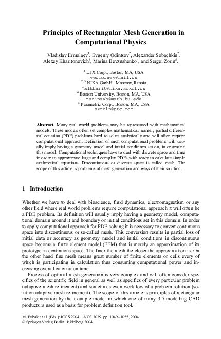 Pdf Principles Of Rectangular Mesh Generation In Computational Physics
