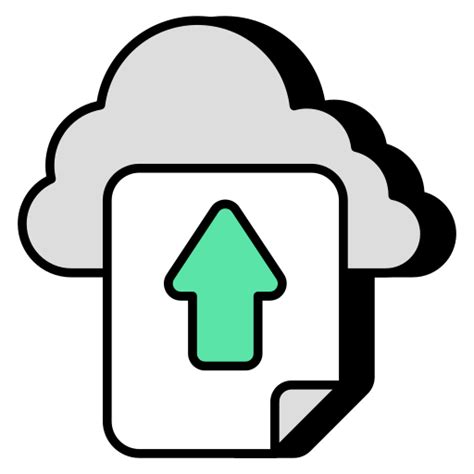 cloud file upload data upload cloud data transfer cloud technology cloud computing icon