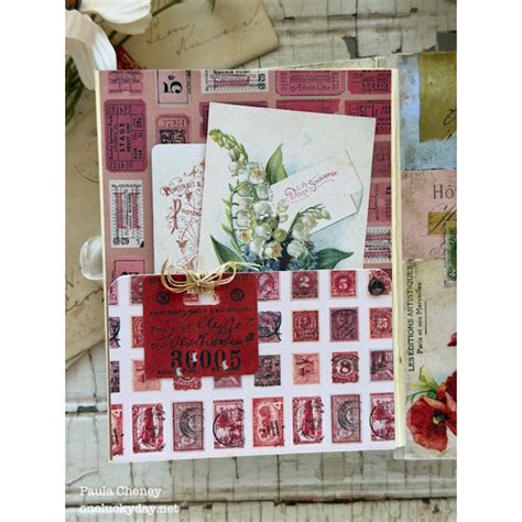 Tim Holtz Idea Ology Red 8 X 8 Palette Paper Collection Th94470 Simon
