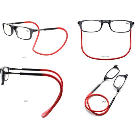 แว่นตาhigh Grade Tr Hanging Neck Magnetic Reading Glasses For Men And