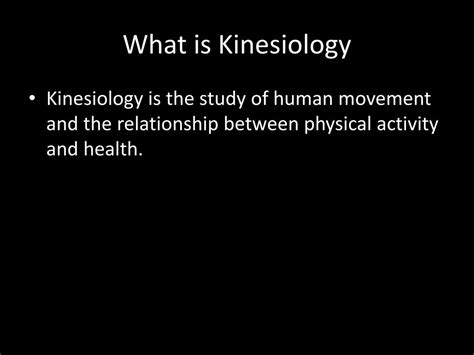 Ppt Kinesiology Fitness And Health Promotion Powerpoint Presentation