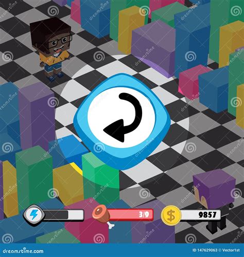 Game Ui Menu Application Mobile App Stock Vector Illustration Of