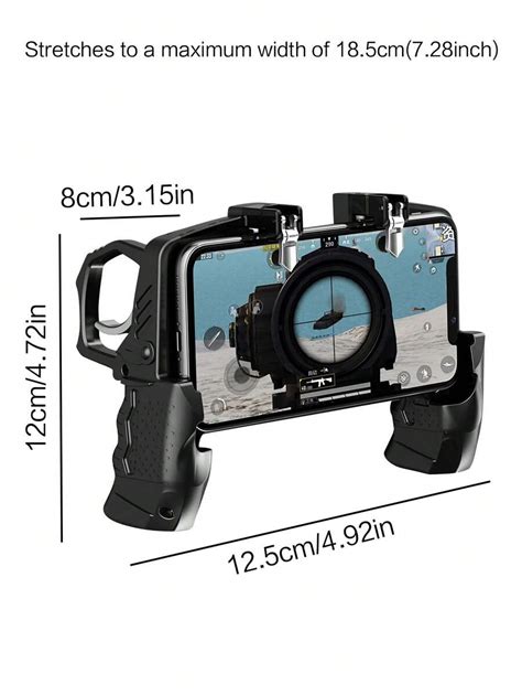 Cell Phone Gamepad With Grip Trigger Style Rear Pressure Gun Grip