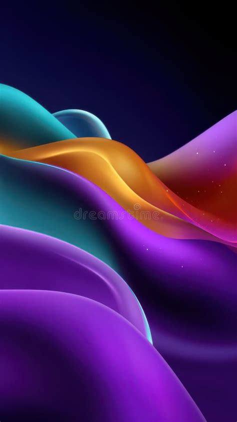 Abstract Flowing Colorful Gradients And Glowing Particles Creating A Modern And Dynamic 3d