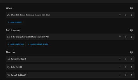 Turn On The Light Based On Motion Sensor Error Message Malformed Extra Keys Not Allowed Data