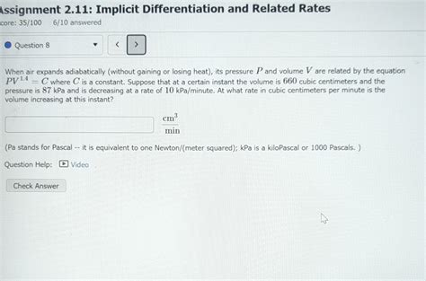 assignment 2 11 implicit differentiation and related