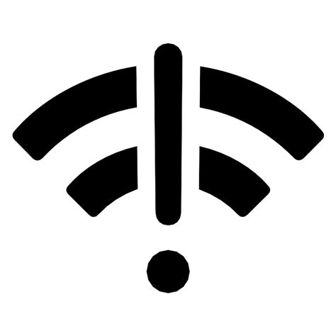 Wifi Exclamationmark Vector SVG Icon SVG Repo