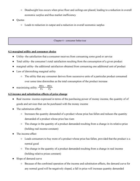 Econ Textbook Notes 4 Deadweight Loss Occurs When Price Floor And Ceilings Are Placed Leading