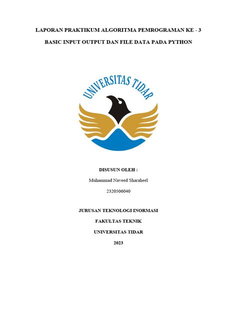 Basic Input Output Dan File Data Pada Python Pdf Komputer