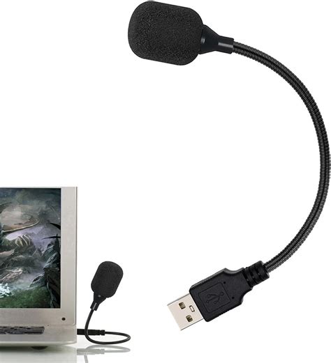 Amazon Com Blapsuro Mini Usb Microphone For Laptop And Desktop Computer Plug Play With