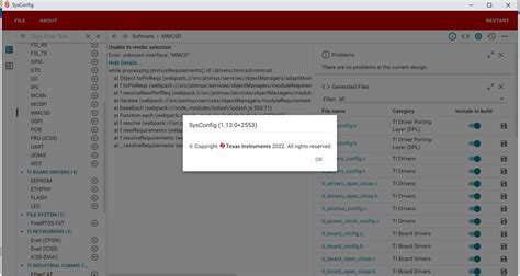 Am2434 Does Sysconfig 1140 Support Mmcsd On Alx Package Arm Based