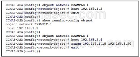 Refer To The Exhibit What Will Be Displayed In The Output Of The Show Running Config Object