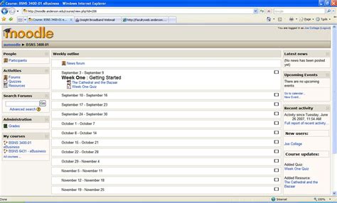 Moodle Primer Part 1 Creating A Class Campus Technology