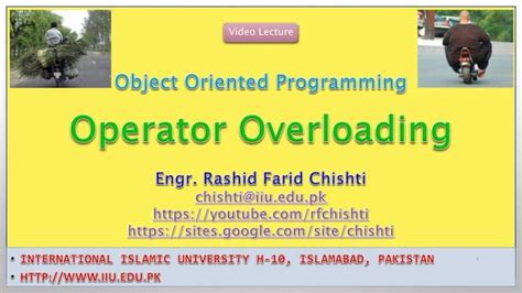 Object Oriented Programming Using C Ch08 Operator Overloading Pptx