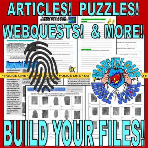 Forensic Science Bundle 2 20 Assignments 90 Pages Sub Plans No Prep