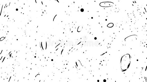 A Seamless Pattern Featuring Abstract Black Shapes And Dots On A White Background Creating A