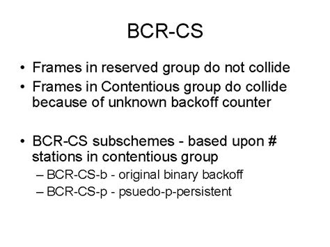 On Optimizing Backoff Counter Reservation And Classifying Stations