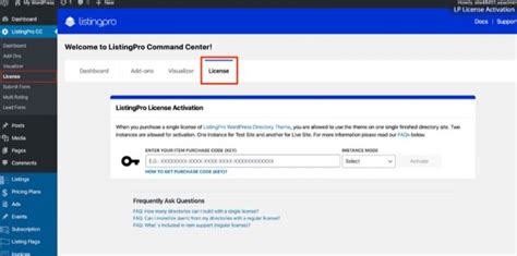 How To Activate License For Listingpro Theme Listingpro Documentation