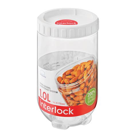1l Locknlock Interlock Container White Inl302