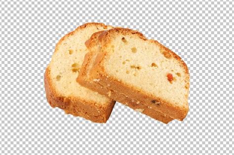 Premium Psd Sliced Pound Cake Isolated Rendering