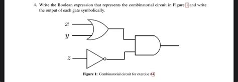 Write The Boolean Expression That Represents The