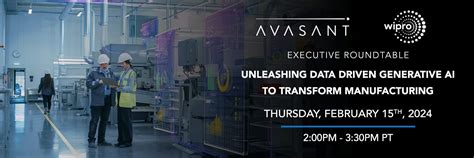 Unleashing Data Driven Generative Ai To Transform Manufacturing Avasant