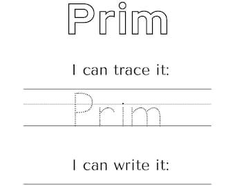 EDITABLE Name Tracing Packet Handwriting Practice Name Writing Name Worksheet Name Trace