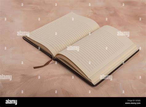 Open Page Notebook Stock Photo Alamy