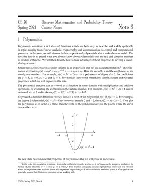 CS 70 Lecture 3 Notes CS 70 Discrete Mathematics And Probability