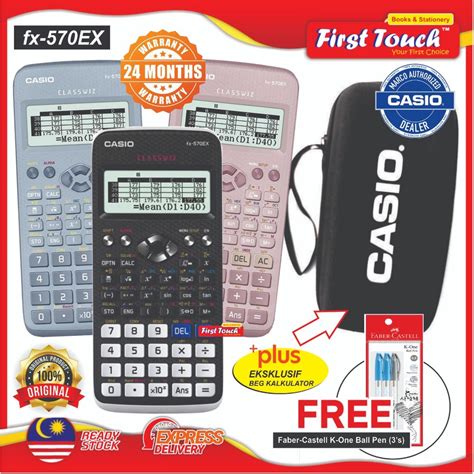 Casio Scientific Calculator Fx 570ex Classwiz Black Pink Blue Limited Edition School Office
