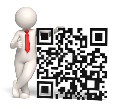 3d Rendered Concept Of A Qr Code Stock Illustration Illustration Of
