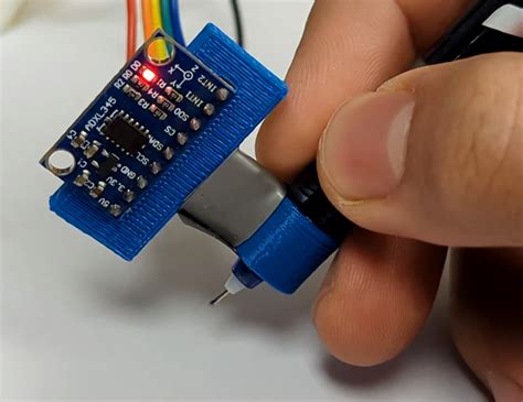 A Cad Models Of Accelerometer Mounts To Affix To Writing Stylus Download Scientific Diagram
