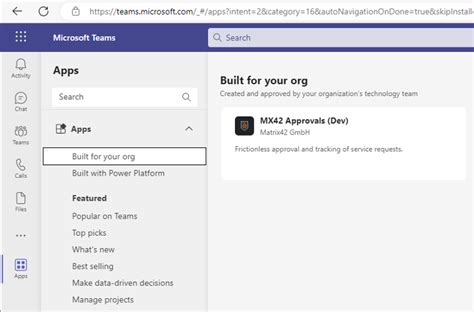 Setting Up The Microsoft Teams Client Matrix42 Self Service Help Center
