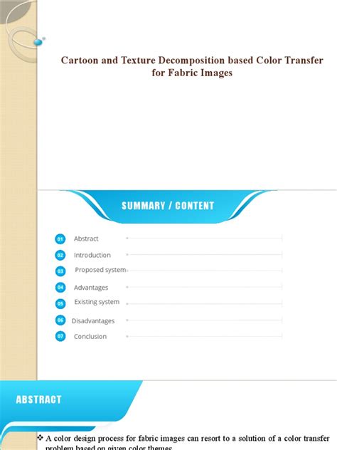 Cartoon And Texture Decomposition Based Color Transfer For Fabric Images Pdf Image