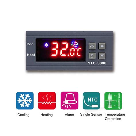 Stc 3000 Digital Temperature Switch Controller ℃ ℉ Grandado