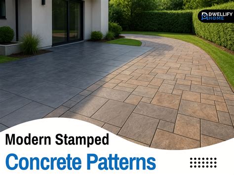 Modern Stamped Concrete Patterns For Patios And Driveways 2025