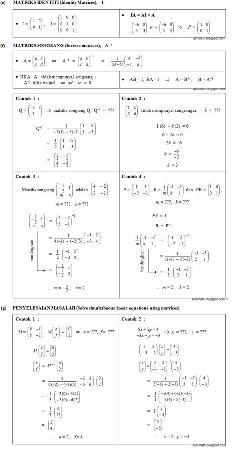 26 Matriks Matrices Chegu Zam